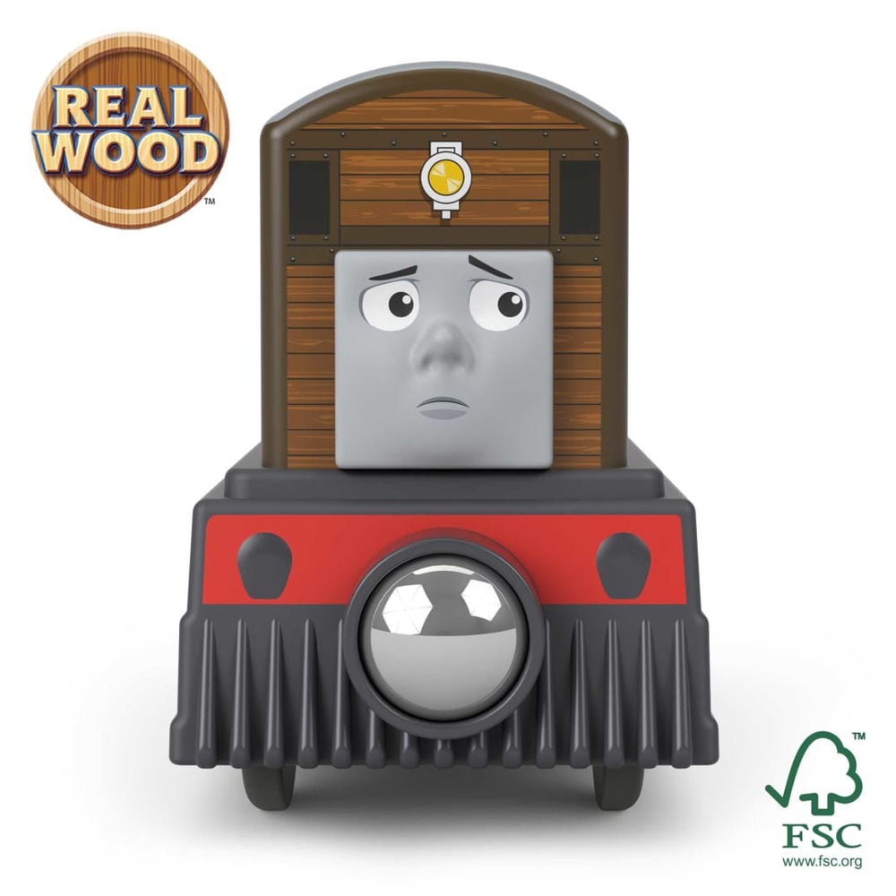 THOMAS & FRIENDS WOODEN RAILWAY - TOBY ENGINE - E-trains