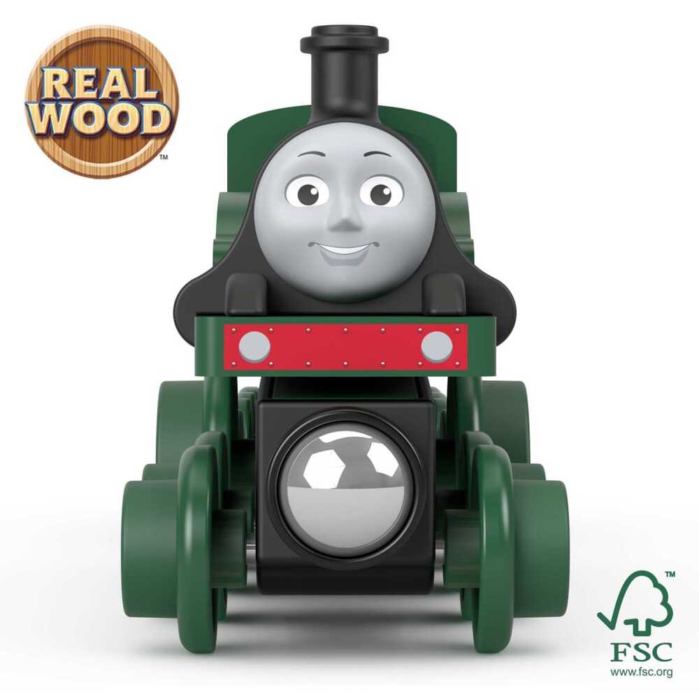 THOMAS & FRIENDS WOODEN RAILWAY - EMILY ENGINE AND COAL-CAR - E-trains