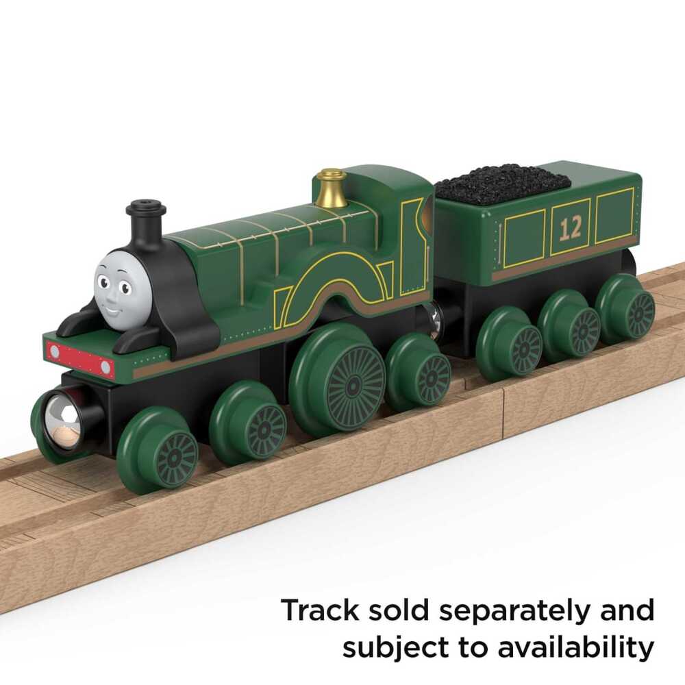 THOMAS & FRIENDS WOODEN RAILWAY - EMILY ENGINE AND COAL-CAR - E-trains