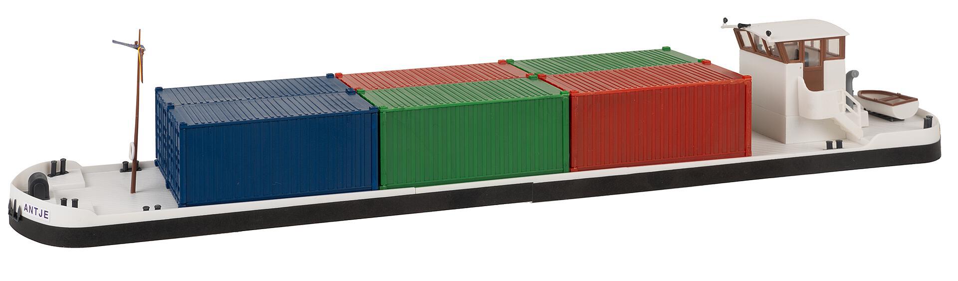 River freighter with containers - Kit - E-trains