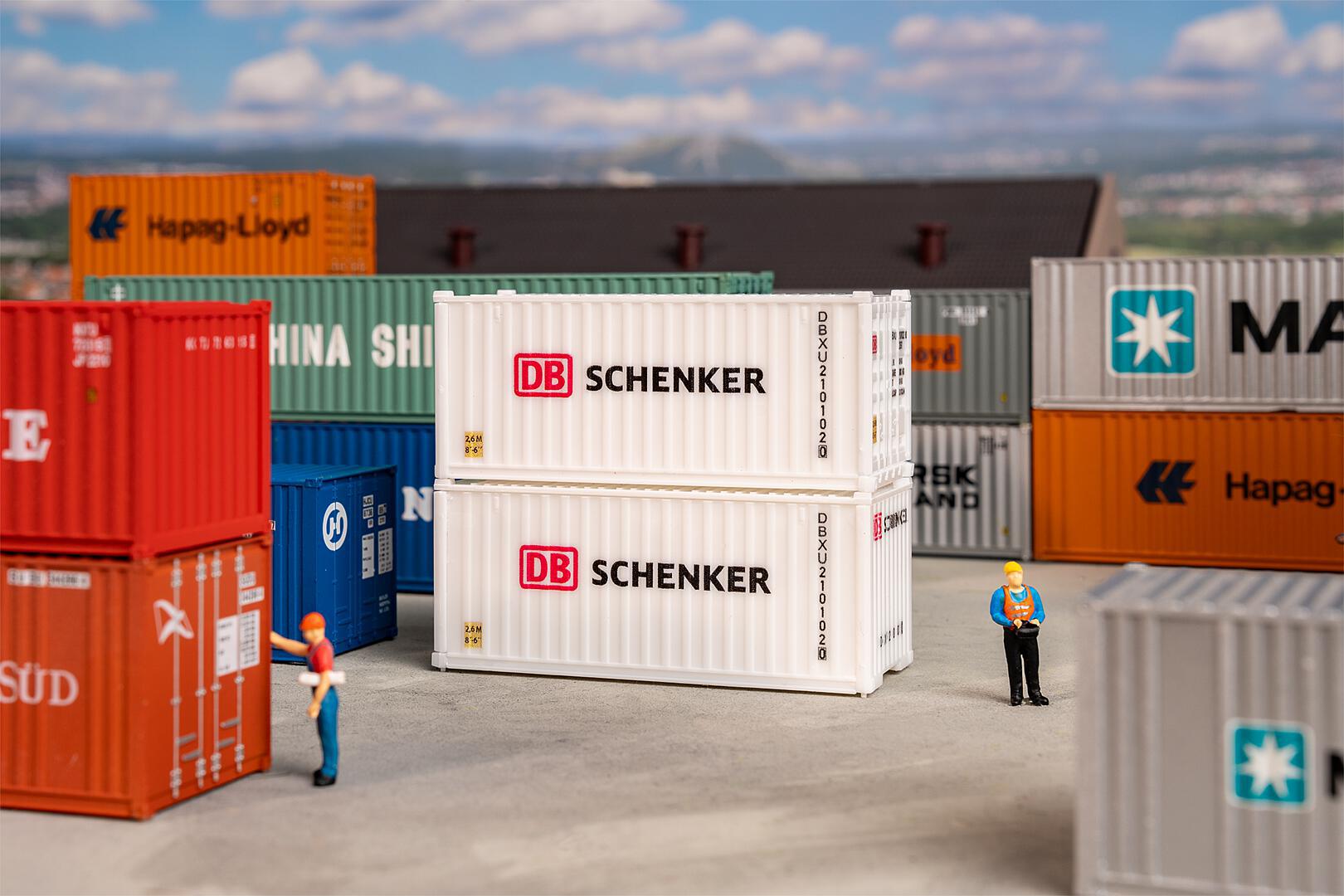 20' Container DB - Set 2PC - Kit - E-trains