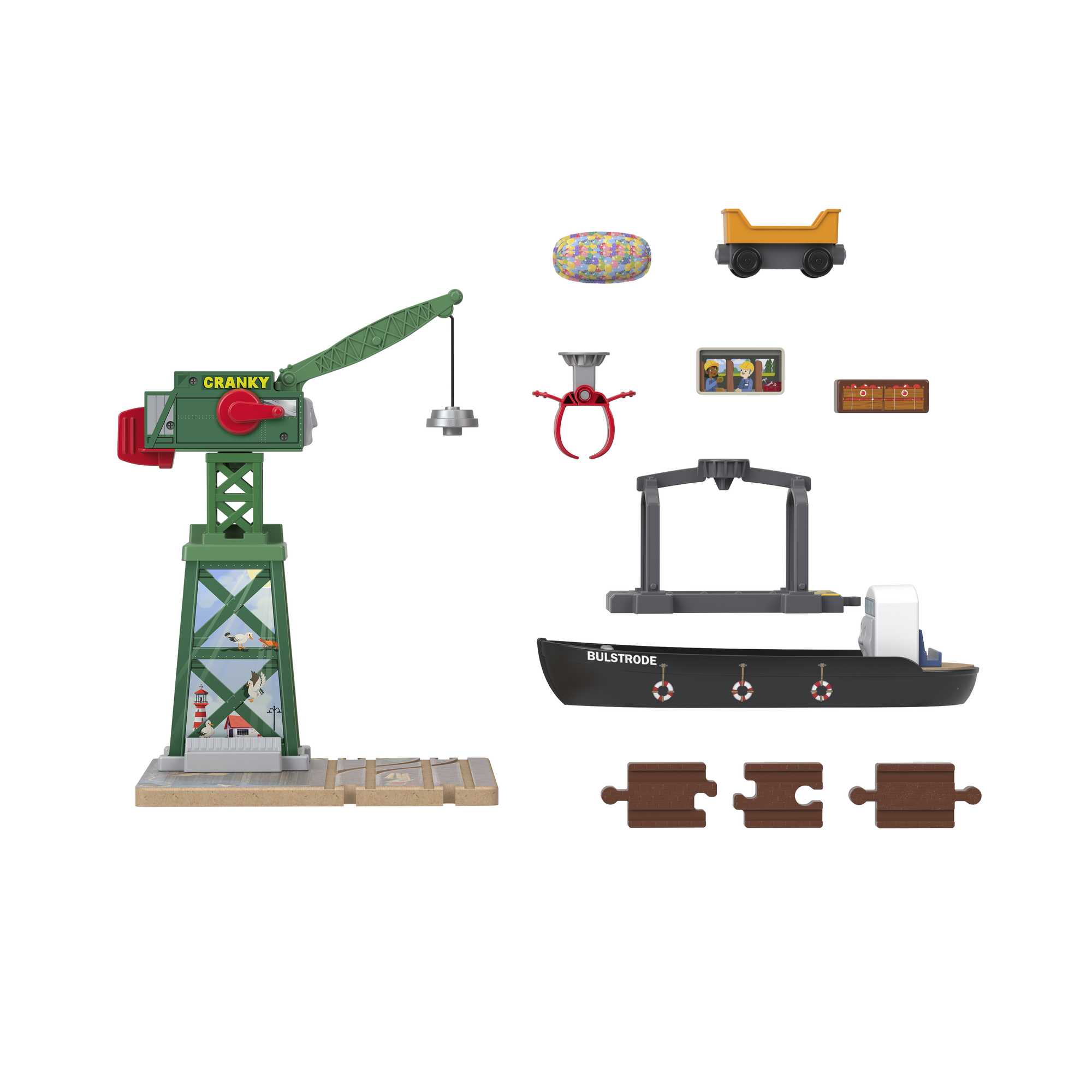 THOMAS & FRIENDS WOODEN RAILWAY BRENDAM DOCKS - E-trains