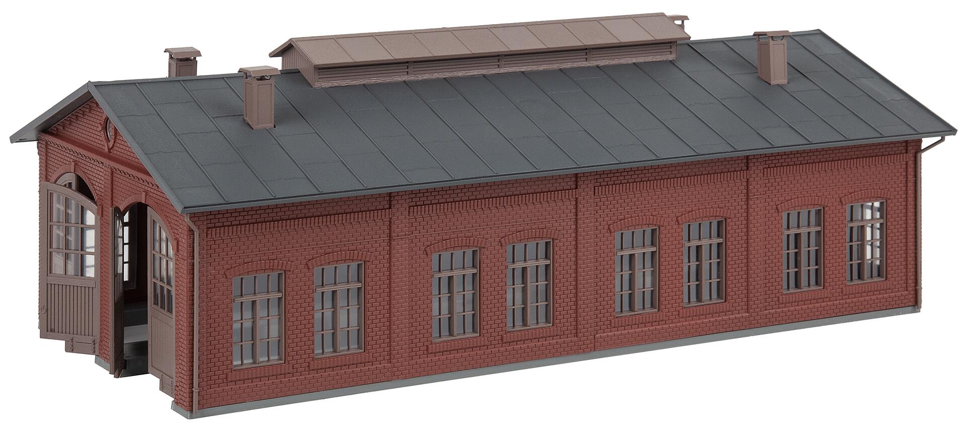 Locomotive shed, 2 stalls - Kit - E-trains