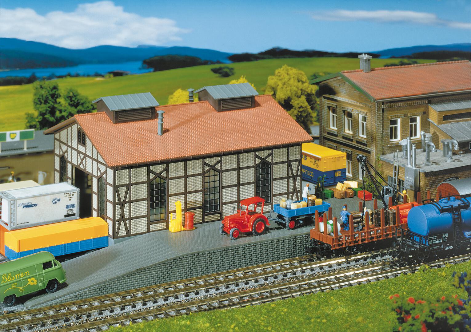 Loading ramp with crane - Kit - E-trains