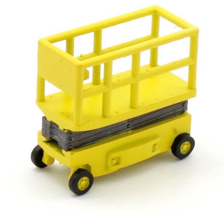 HO scissor lift - Finished model - E-trains