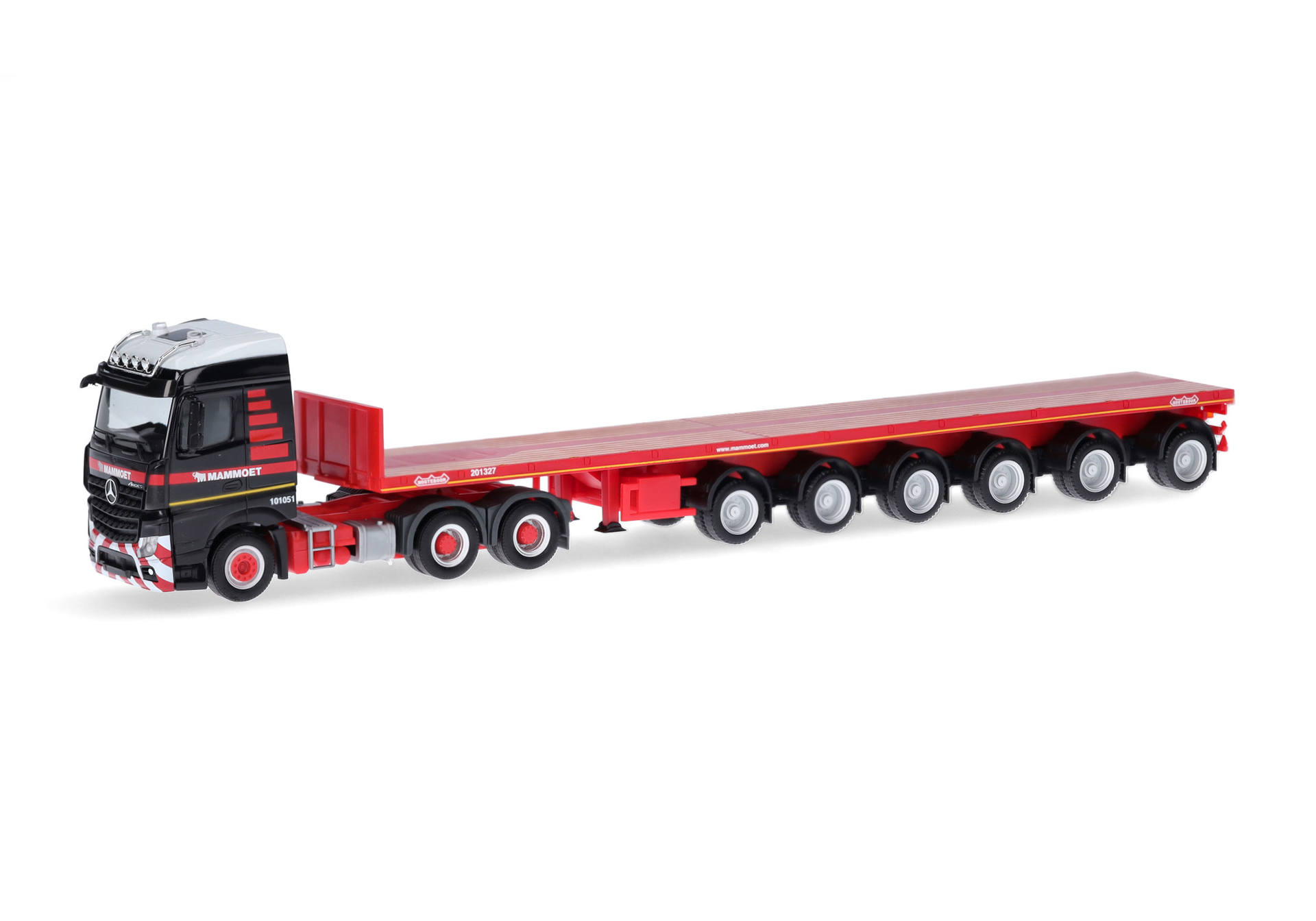 MB Arocs Streamspace ballast semitrailer "Mammoet" - E-trains