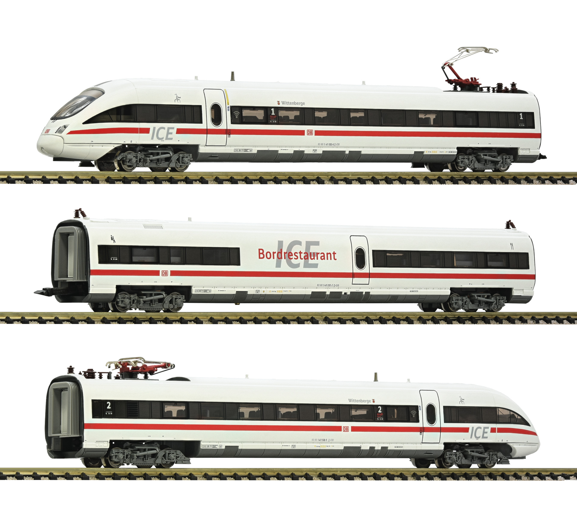 3-PC set: Electrical ICE-T multiple unit class 411 - E-trains